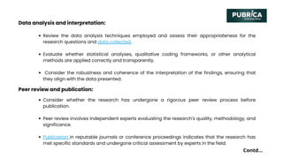 Evaluation of scientific research | Research design and methodology | PDF