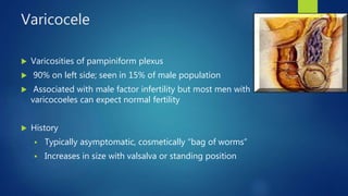 Evaluation of scortal mass | PPTX | Infertility | Reproductive Health