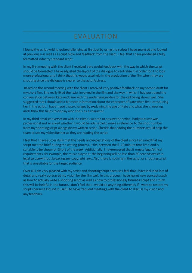 Evaluation of script | PDF