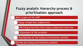 Evaluation of services using a fuzzy analytic hierarchy process | PDF | Computer Software and ...
