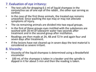 Evaluation of shampoo | PPTX