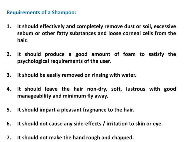 Evaluation of shampoo | PPTX | Hair Care | Beauty