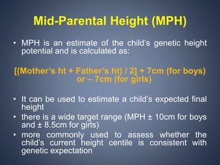 Evaluation of short stature | PPTX