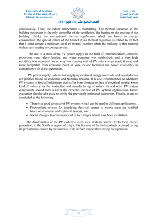 Evaluation of solar energy and its application in libya | PDF