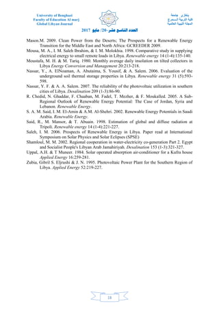 Evaluation of solar energy and its application in libya | PDF