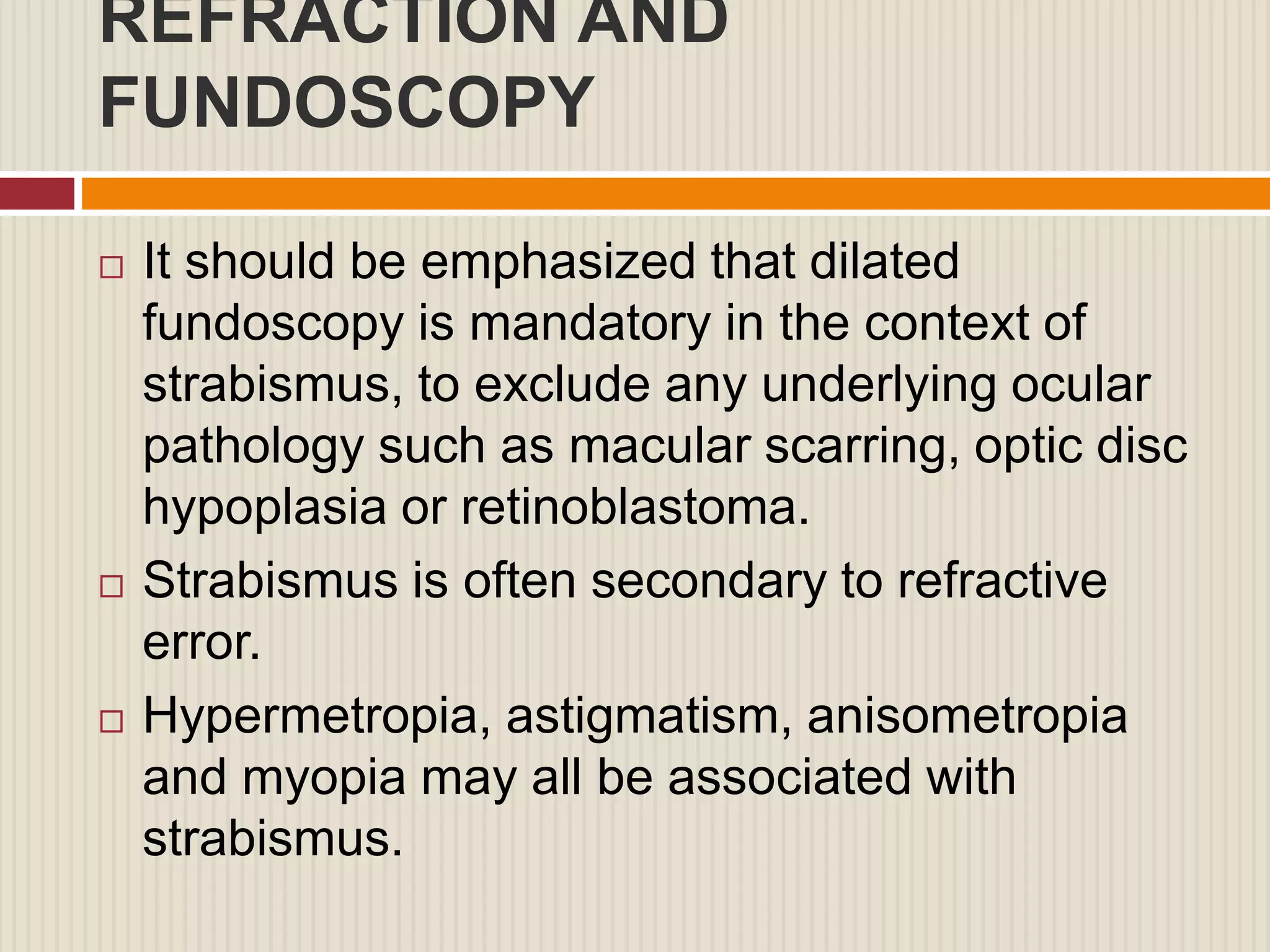 Evaluation of squint | PPTX