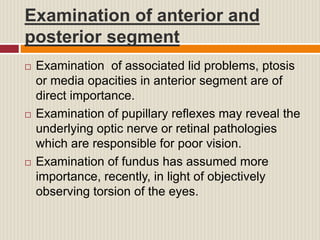 Evaluation of squint | PPTX