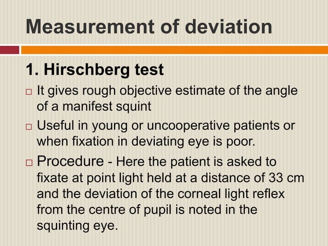 Evaluation of squint | PPTX