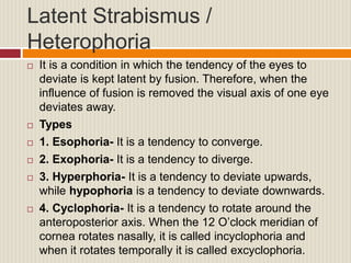 Evaluation of squint | PPTX