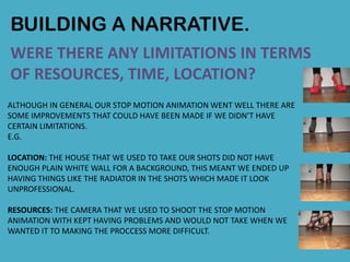 Evaluation of stop motion animation | PPTX | Computer Animation ...
