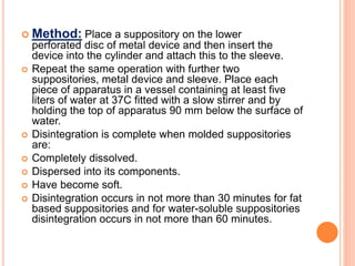 evaluation of Suppositories ppt..pptx