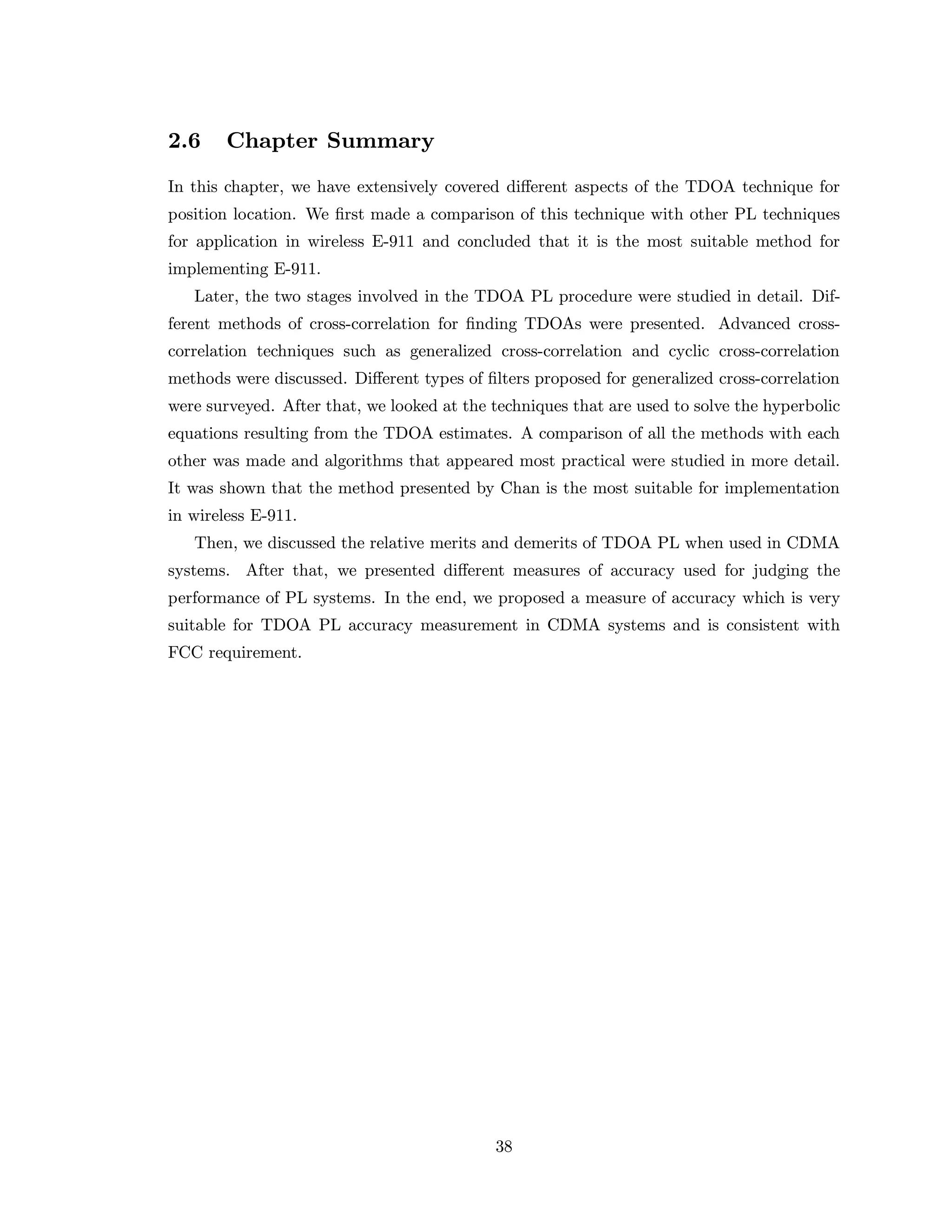 Evaluation of tdoa techniques for position | PDF