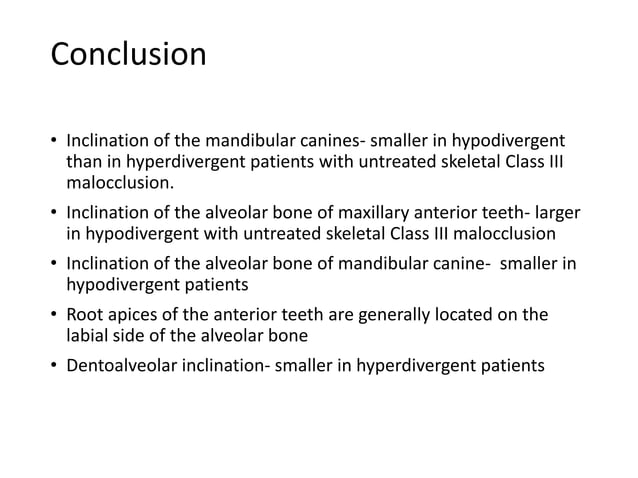 Evaluation of the anterior dentoalveolar relationship in skeletal.pptx