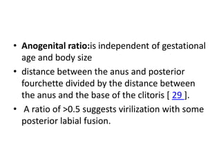 Evaluation of the infant with ambiguous genitalia | PPTX
