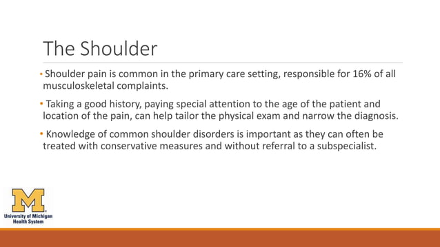 Evaluation of the Painful Shoulder Jacklyn Lindsay Quade_0.ppt