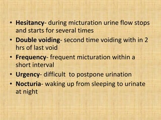 Evaluation of the patient with benign Prostatic Hyperplasia(BPH) | PPT