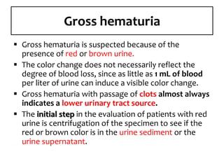 Evaluation of the patient with hematuria. | PPT