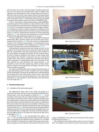 Evaluation of the photovoltaic generation potential and real time ...