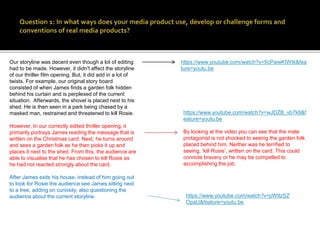 Evaluation of thriller opening | PPT