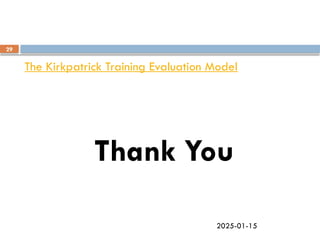 Evaluation of Training, training evaluation techniques roi model philips | PPTX