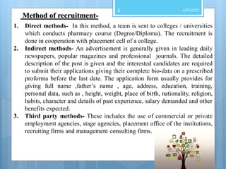 RECRUITMENT, TRAINING, EVALUATION AND COMPENSATION TO A PHARMACIST | PDF