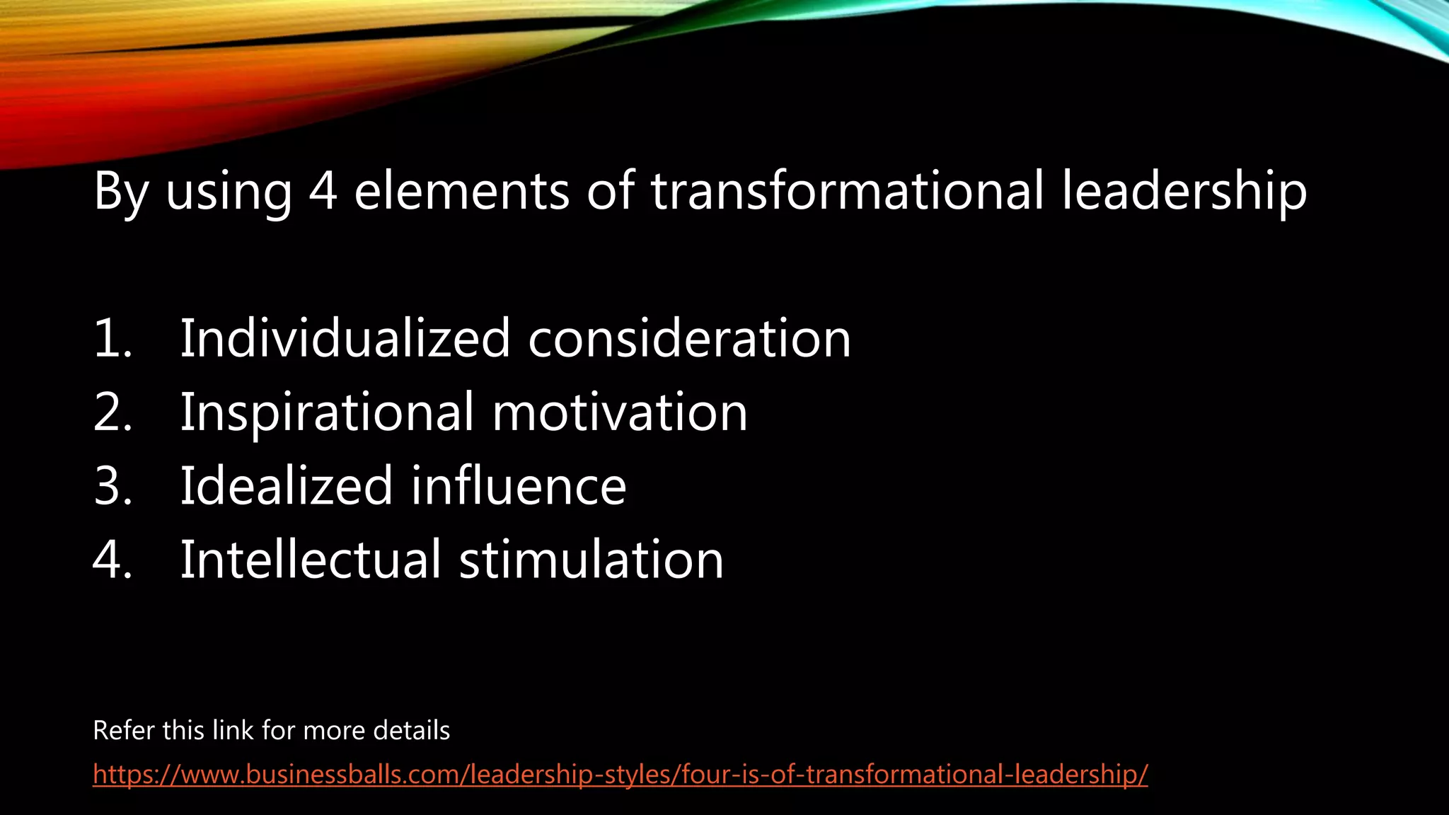 Evaluation of transformational leadership | PPTX