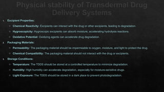 EVALUATION OF TRASNDERMAL Drug delivery systens | PPTX