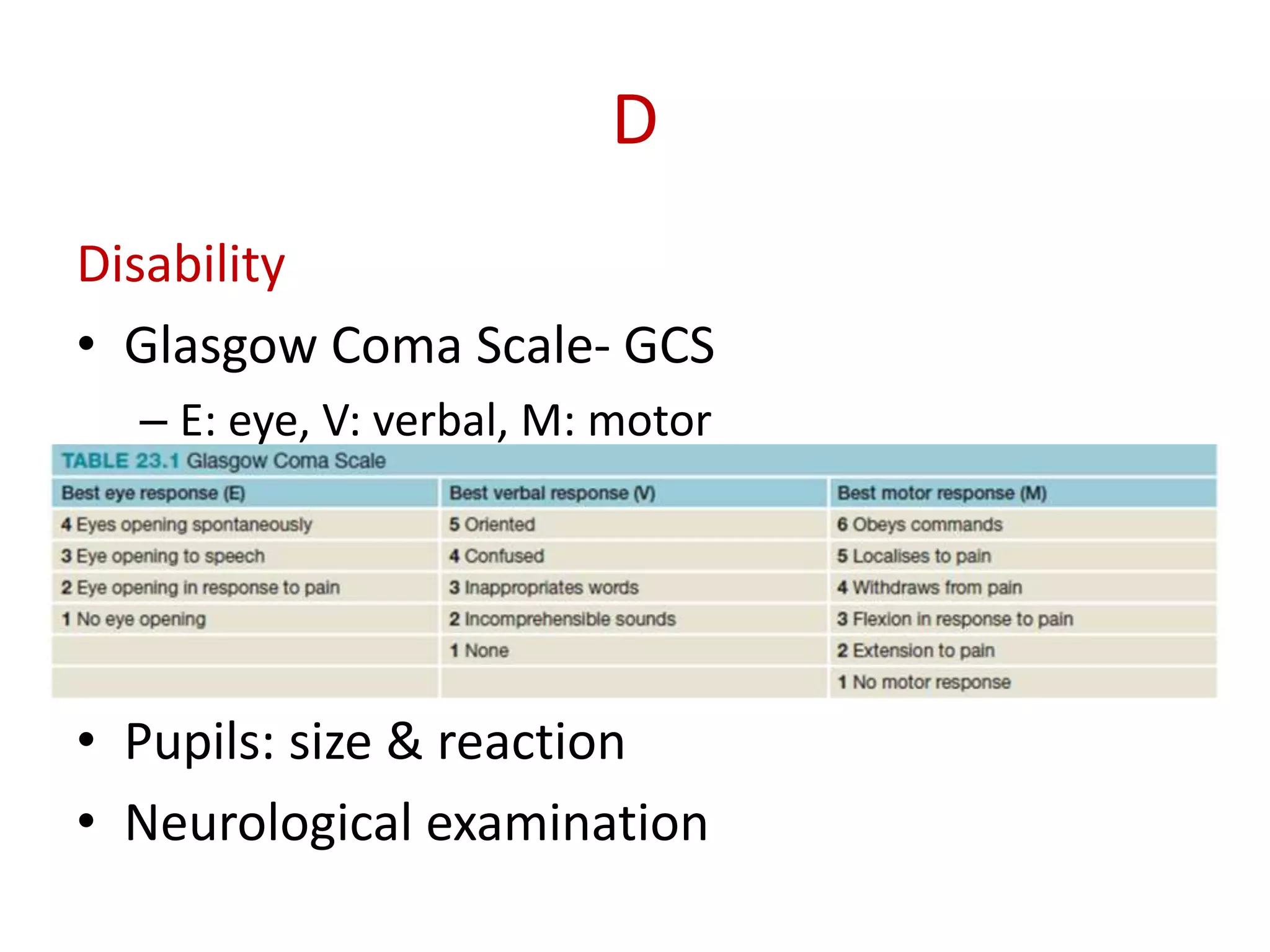 Evaluation of trauma patient | PPTX