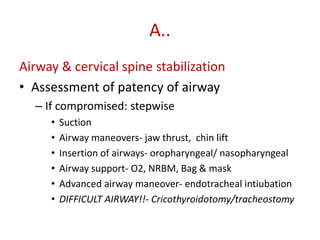 Evaluation of trauma patient | PPTX