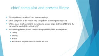 Evaluation of Urologic Patients and surgery .pptx