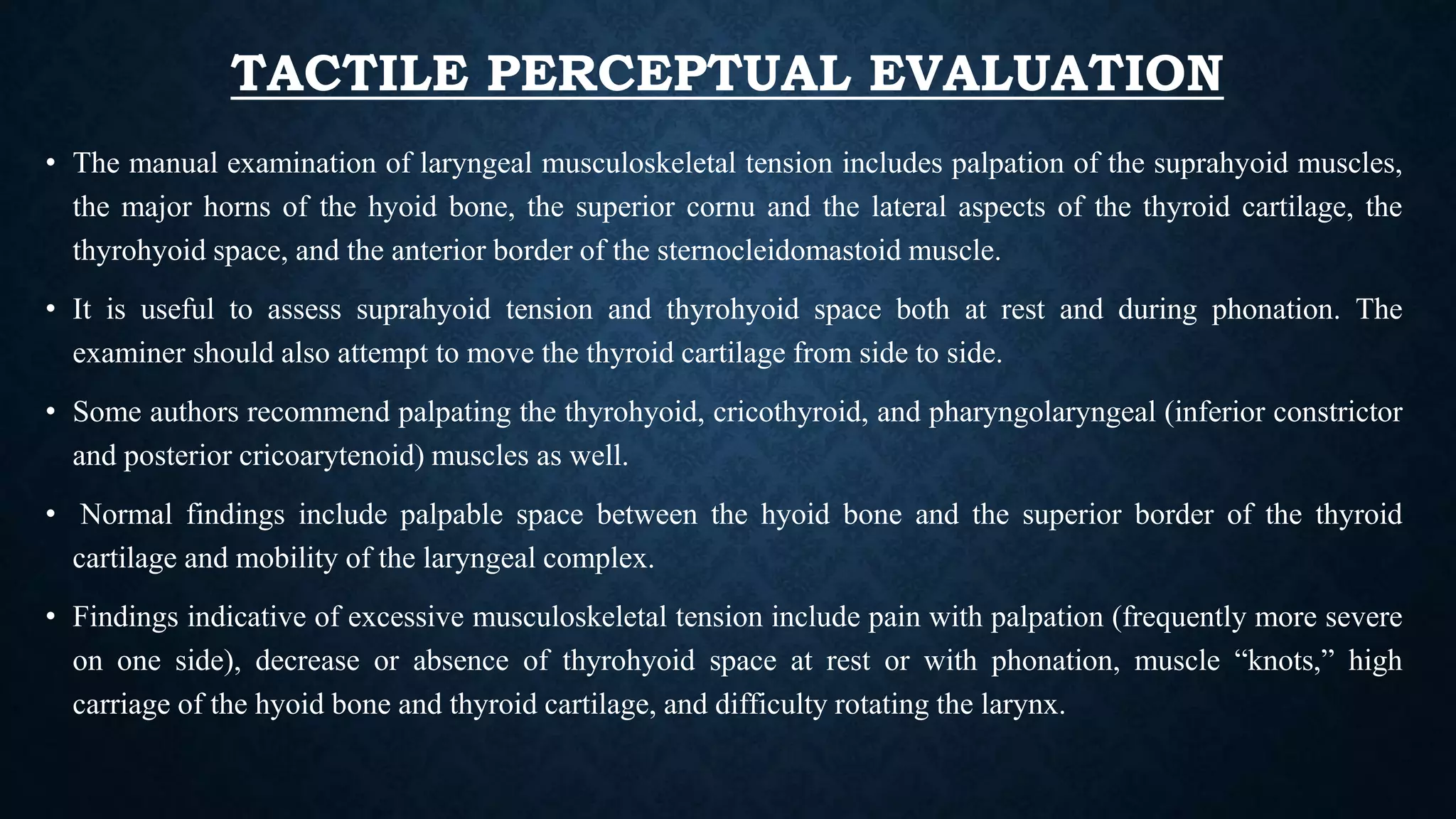 Evaluation of voice disorders | PPTX