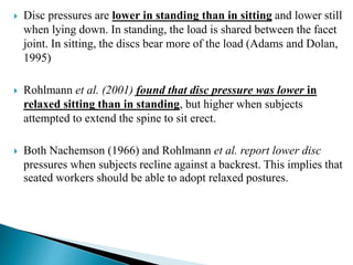 Evaluation of work chairs | PPTX