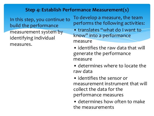 Evaluation And Performance Measurement