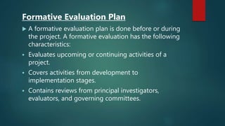 Evaluation plan and how to write it | PPTX