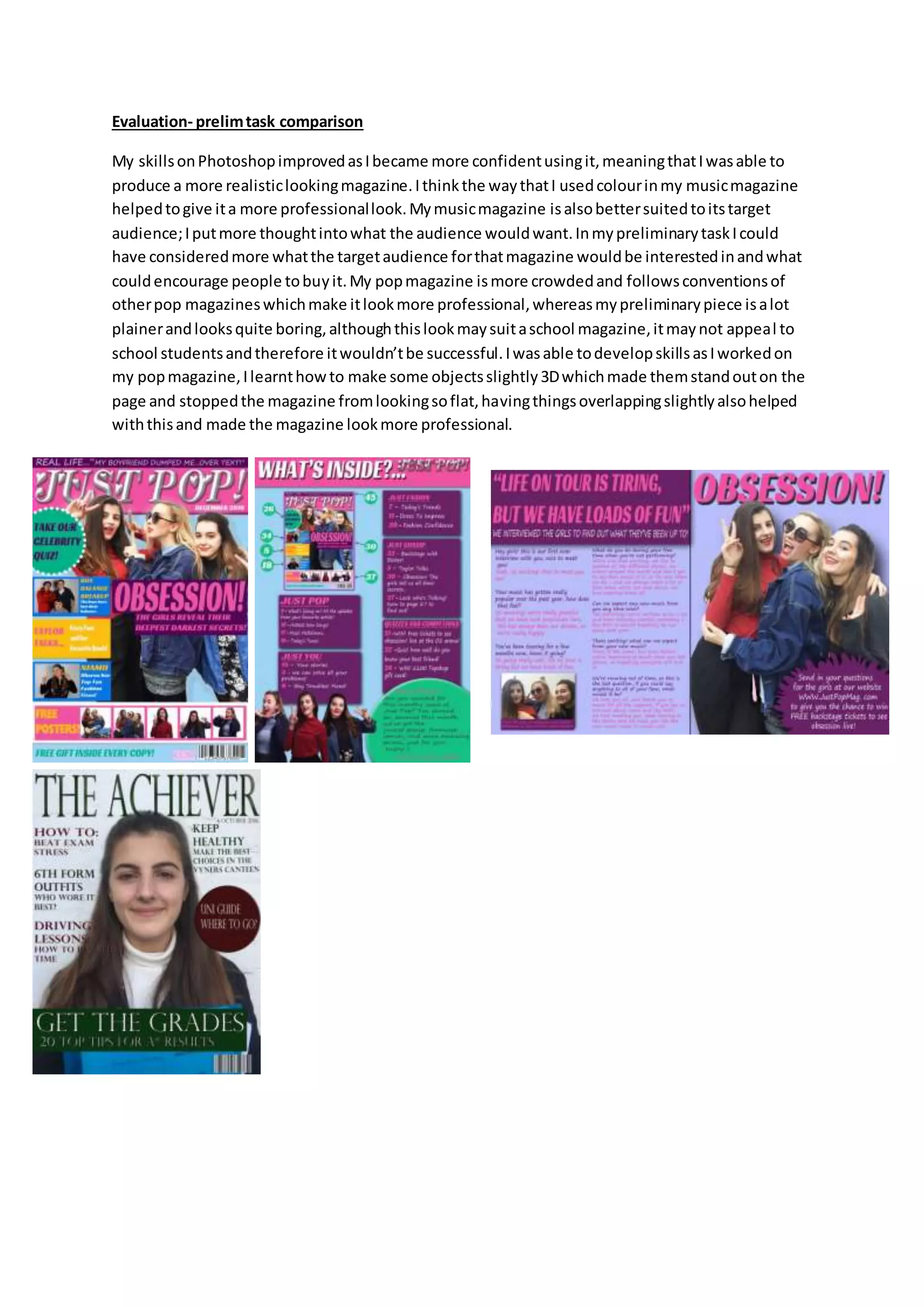 Evaluation prelim comparison | PDF