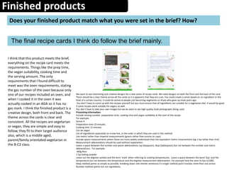 recipe cards, evaluation pro forma | PPTX