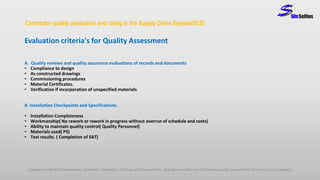 Evaluation and Rating program for Construction Quality and Task ...