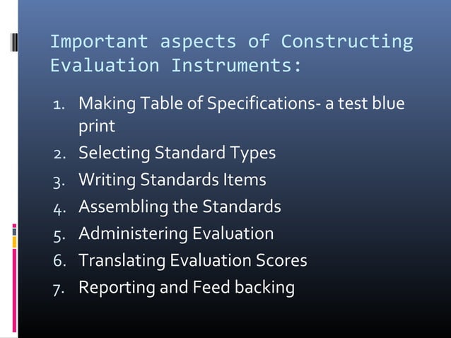Evaluation protocols | PPT | Educational Assessment | Education