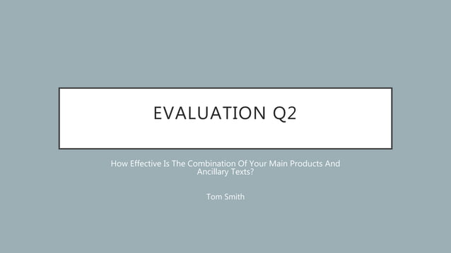 Evaluation q2 | PPT