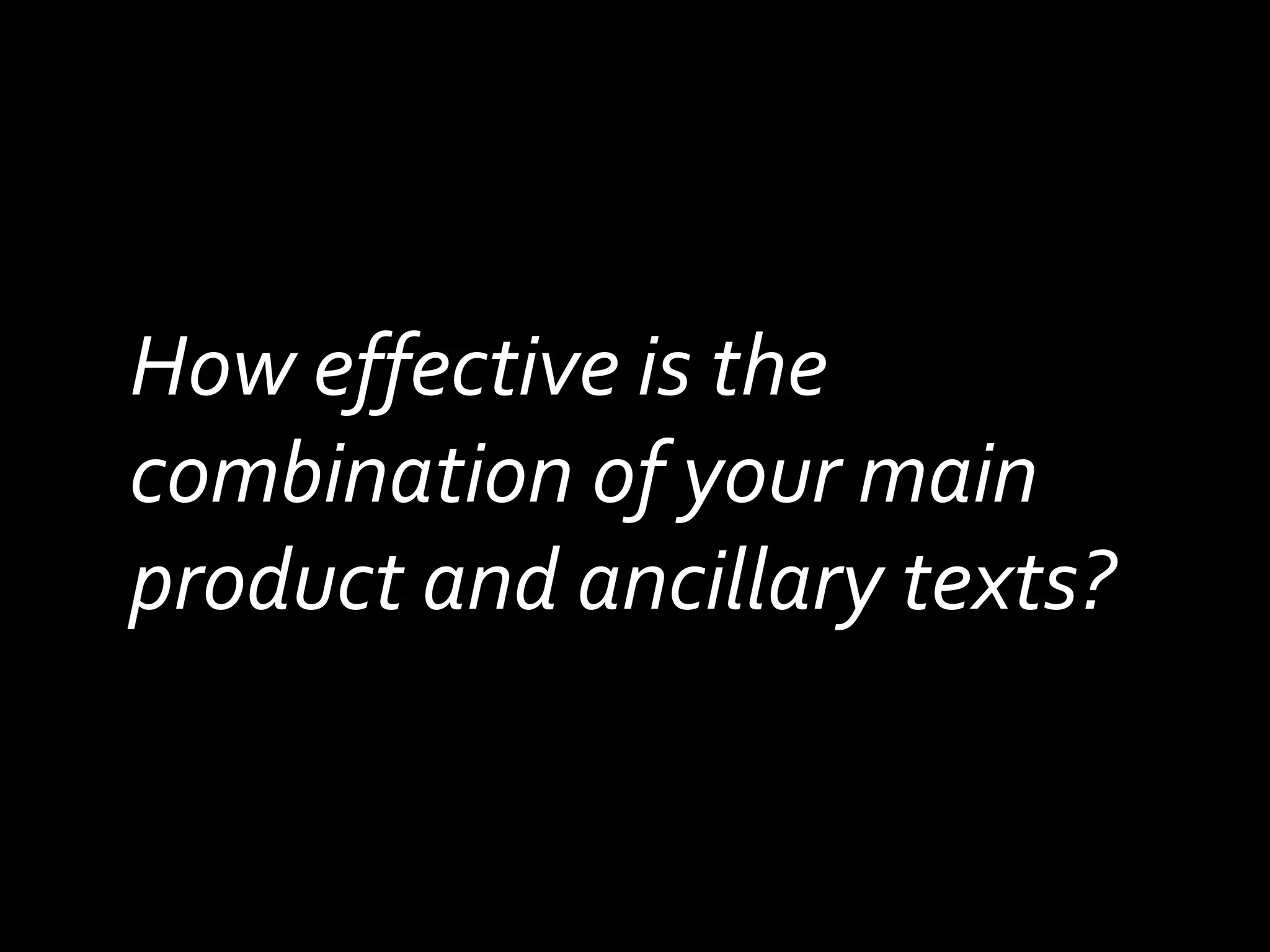 Evaluation Question 2 | PPTX