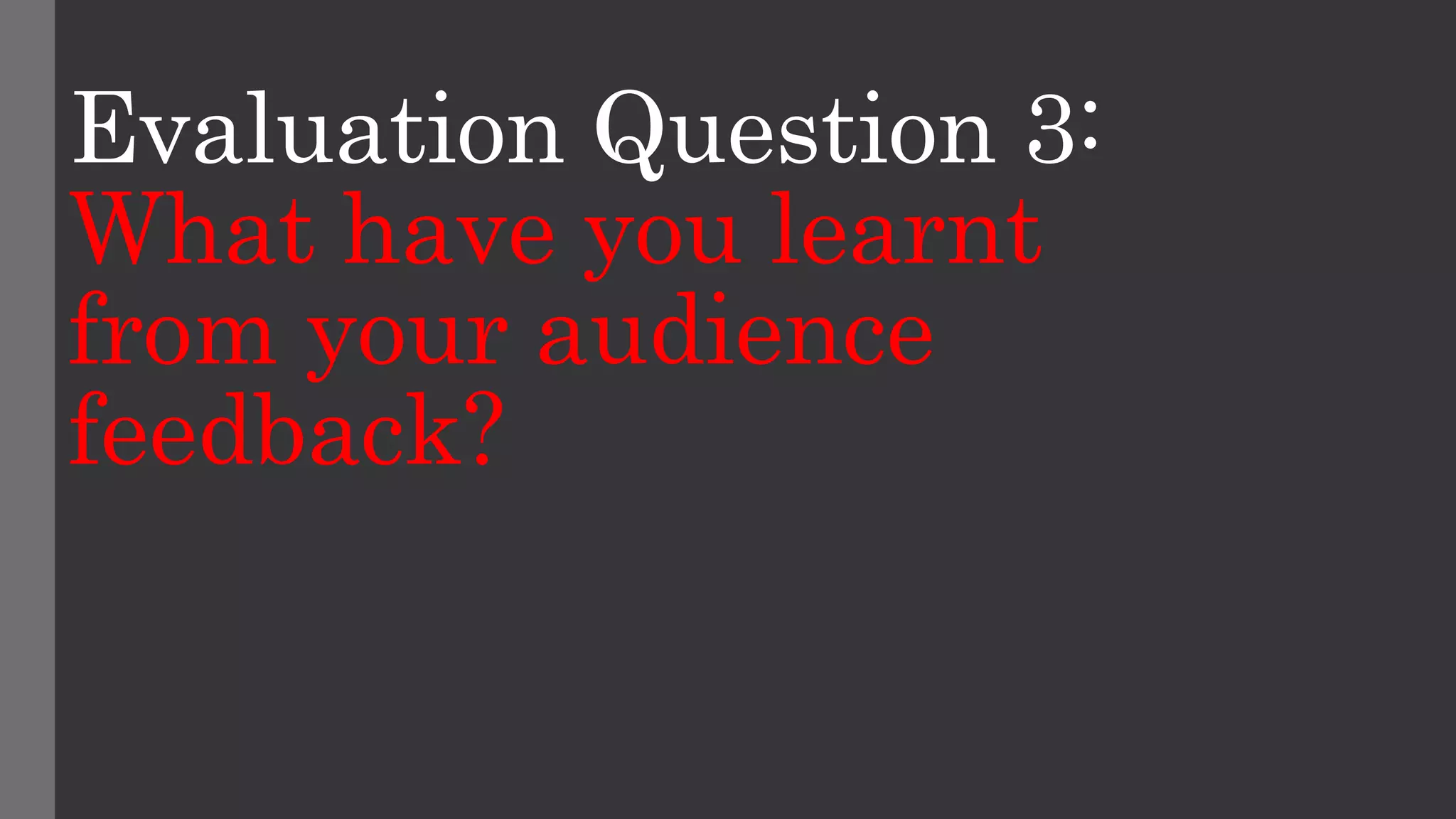 Evaluation q3 complete | PPT