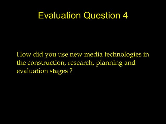 Evaluation q 4 | PPT