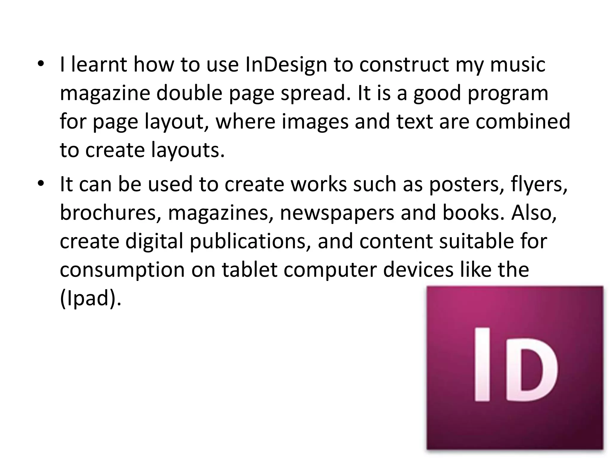 Evaluation Q6 | PPTX | Desktop Publishing | Computer Software and Applications