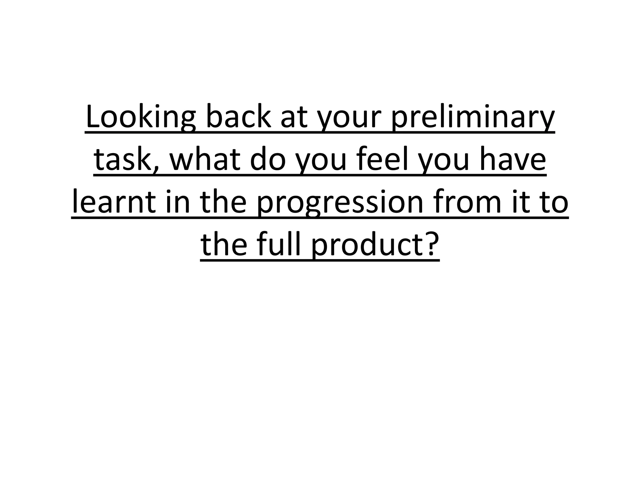 Evaluation Question 7 | PPTX