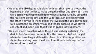 Thriller opening evaluation Question 7 | ODP | Video Production | Content Production