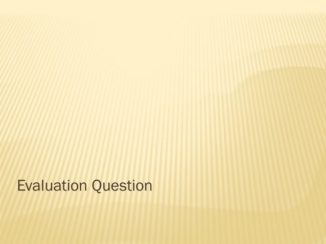 Evaluation question | ODP