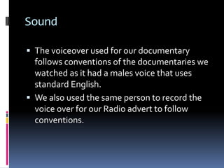 Evaluation question 1: Codes and Conventions | PPTX