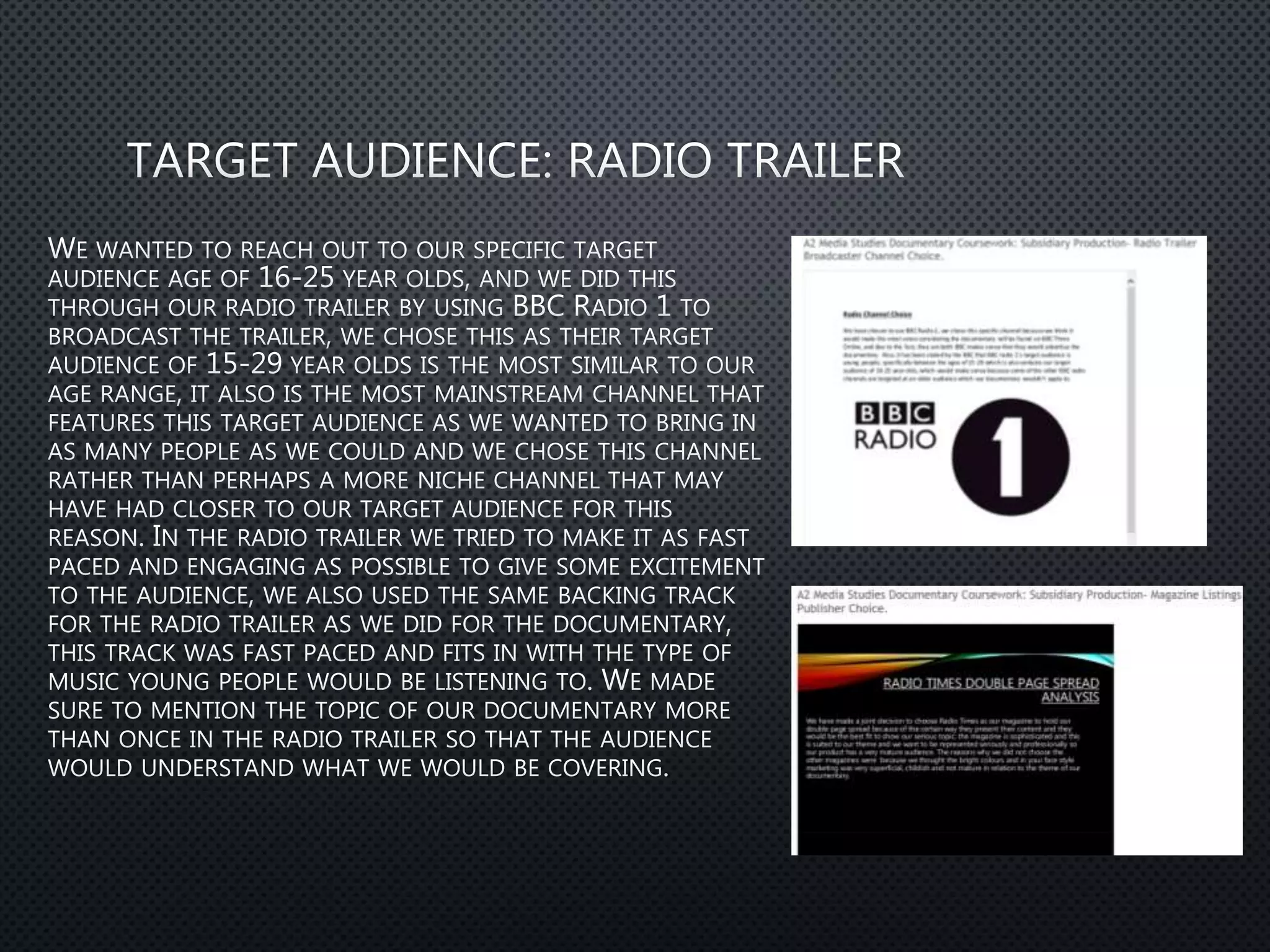 Evaluation question 2 | PPTX | Documentary | Genres