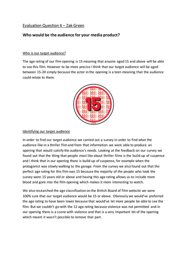 Evaluation question 4 | PDF