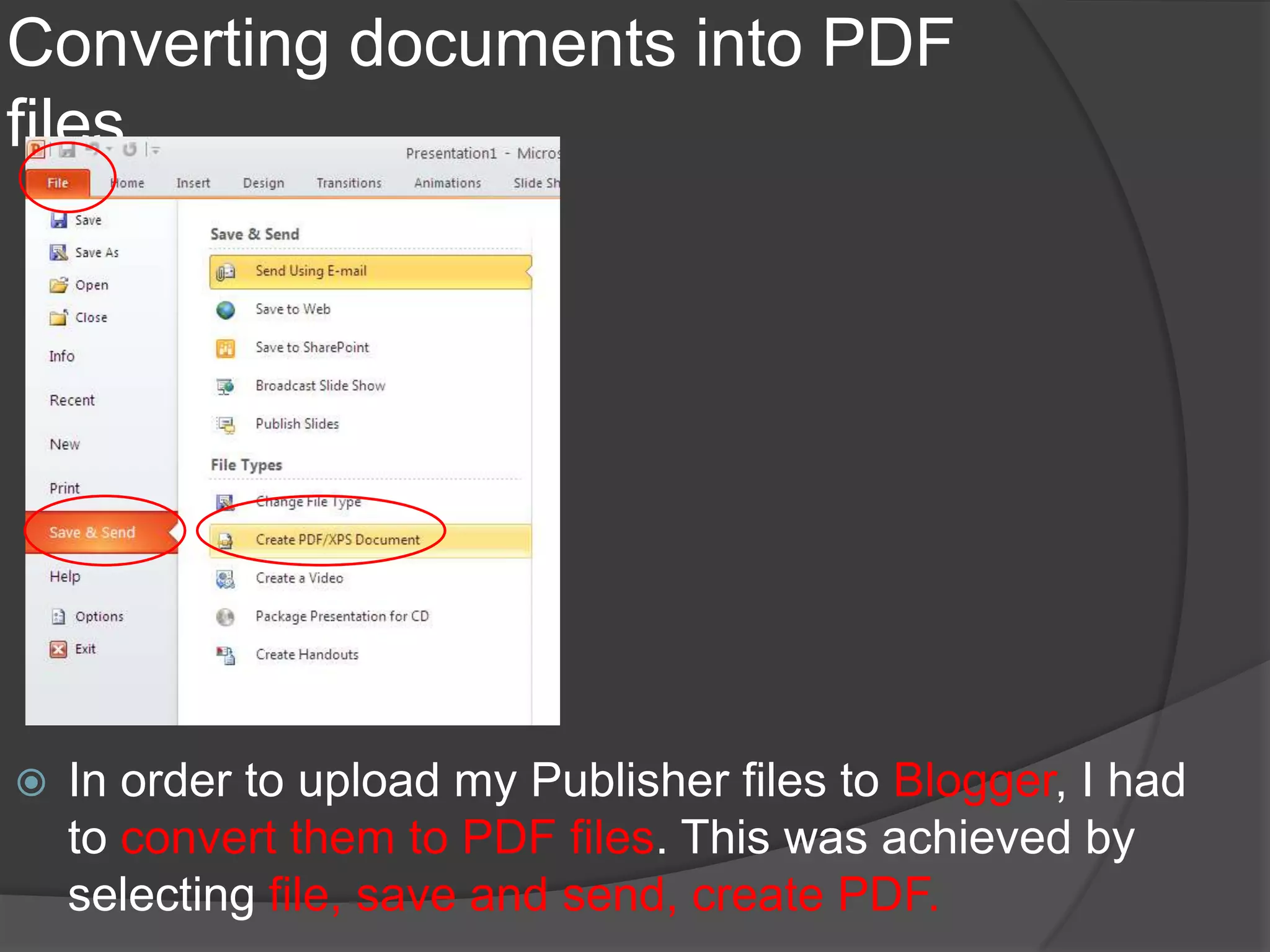 Evaluation question 4 publisher | PPTX
